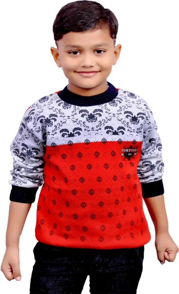 AD & AV Wool BlendCasualBoysRound Neck Sweater - JioMart