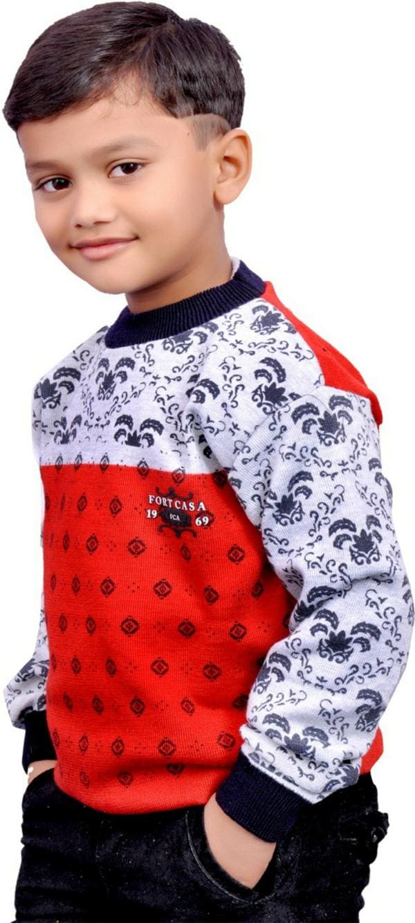 AD & AV Wool BlendCasualBoysRound Neck Sweater - JioMart