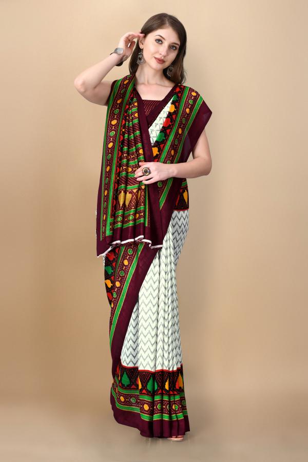 Patlani Style New soft Silk bollywood design printed saree for women ...