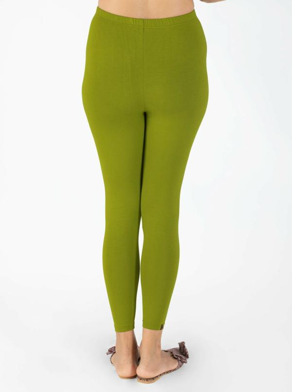 Indian Flower Women Light Green Solid Ankle Length Western Wear Legging - JioMart