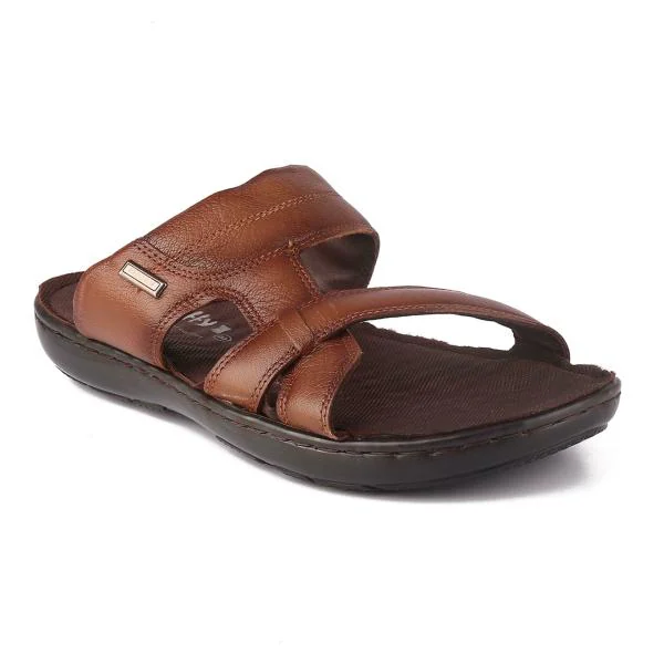 Red Chief Men's Tan Leather Slippers - JioMart