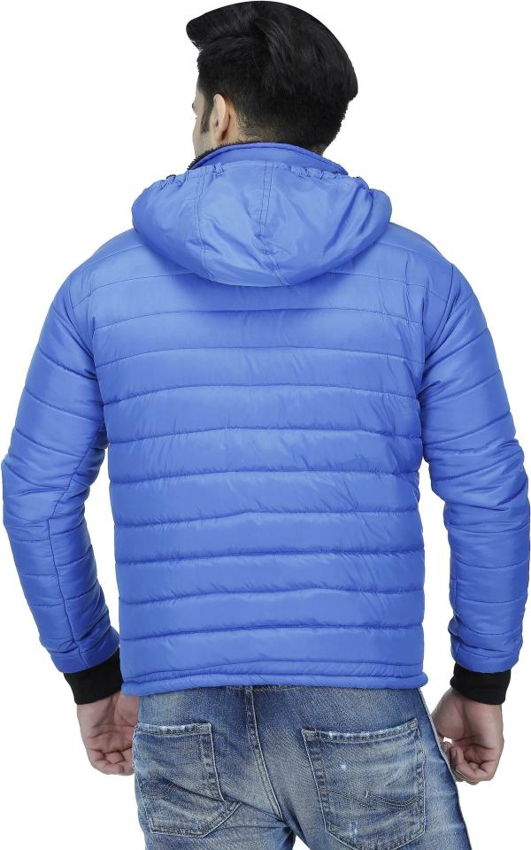 Christy World Men Light Blue Quilted Jacket - JioMart