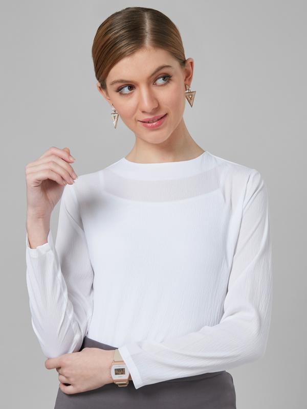 Style Quotient Women White Crepe Top - JioMart