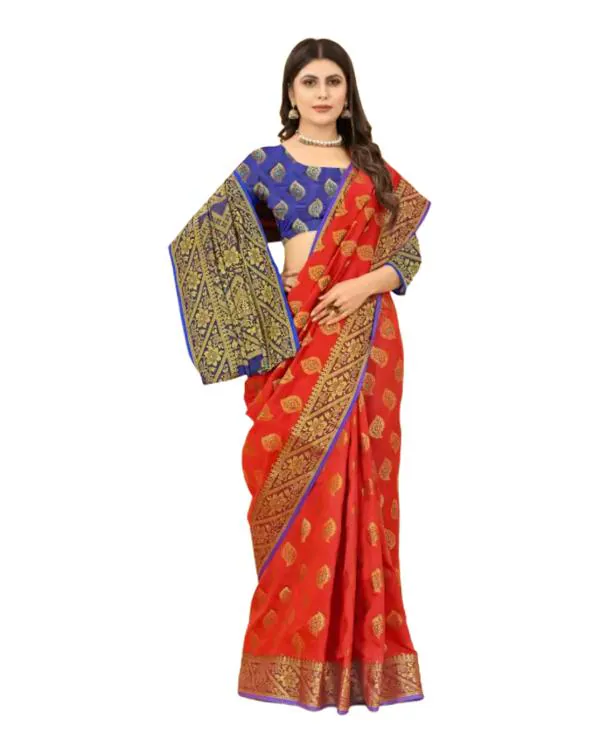 signagraph Women Red Woven Nylon Saree - JioMart