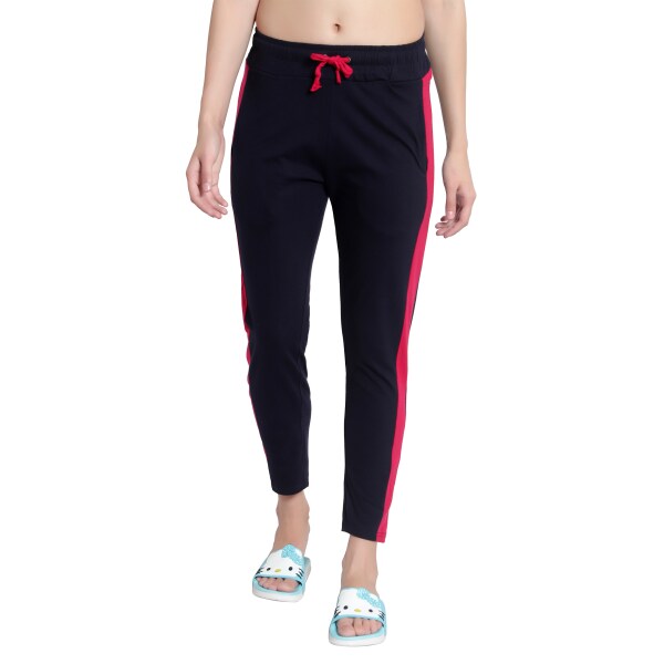 Diaz Women Regular Fit Cotton Plain Comfortable Track Pant (Pack of 2 ...