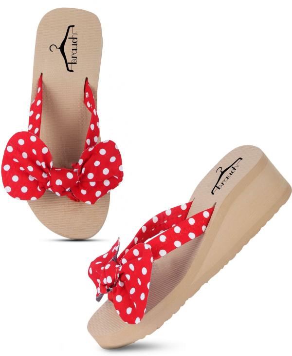 Brauch Red Wedges for Women - JioMart