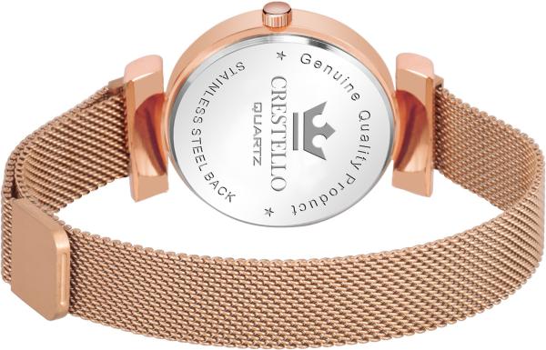 Crestello Analog Rose Gold Watch For Women (Cr-Rg111-Rg) - JioMart
