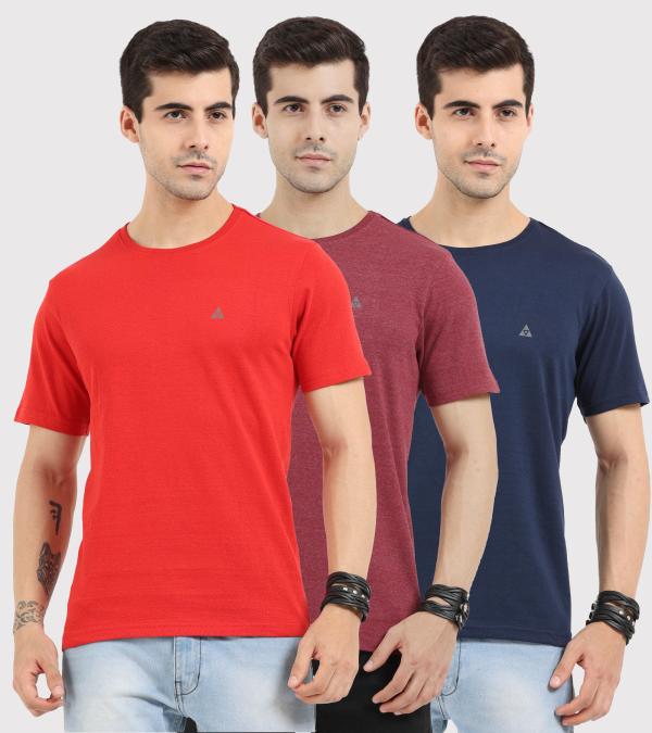 ARDEUR MENS COTTON COMBO PLAIN TSHIRTS - JioMart