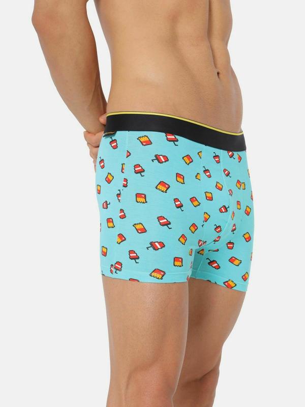 Bummer Mc Bum Blue Printed Modal Trunks for Men - JioMart