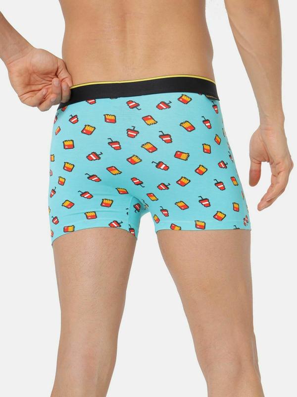 Bummer Mc Bum Blue Printed Modal Trunks for Men - JioMart