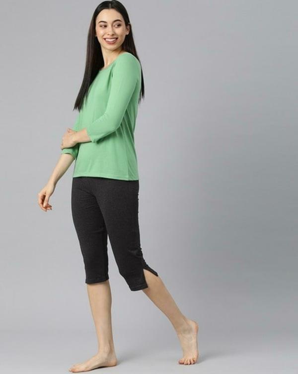 NOTYET BY US Women Grey Solid Capris (34) - JioMart