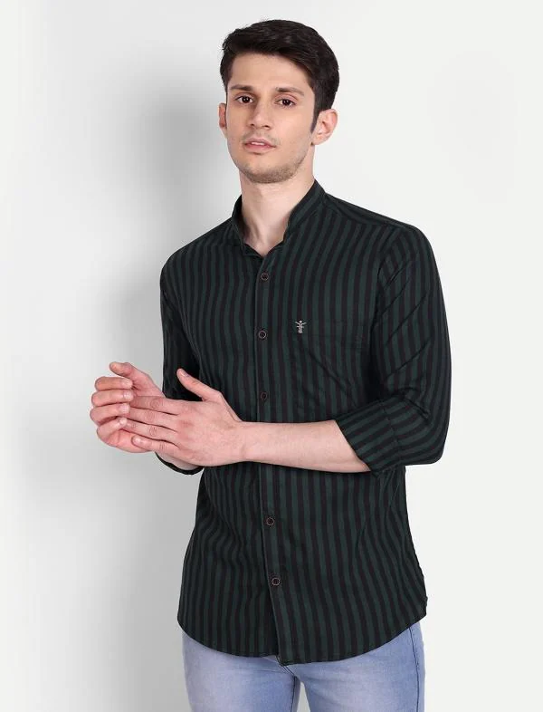 FILOSE Mens Wear Pure Cotton Lining Printed Black Color Shirt - JioMart