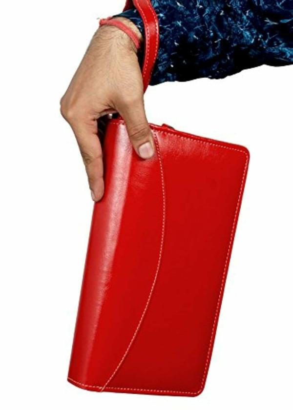 Sukeshcraft RFID Safe Red Rexine Multiple Cheque Book Holder - JioMart
