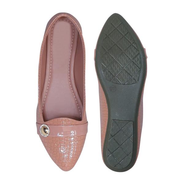 Digni's Stylish Pink Flat Bellies For Women - JioMart