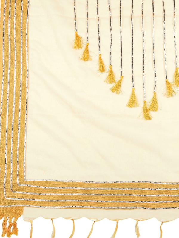 Dupatta Bazaar Women Gold Self Design Tissue Dupatta - JioMart