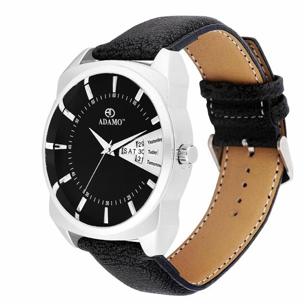 ADAMO Legacy Black Dial Day & Date Men's & Boy's Watch A800SL02 - JioMart