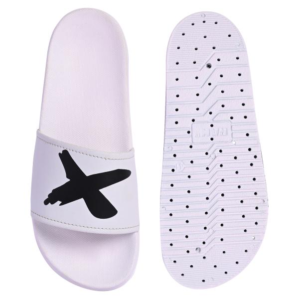 Simsan Cross Sign White Sliders for Men - JioMart