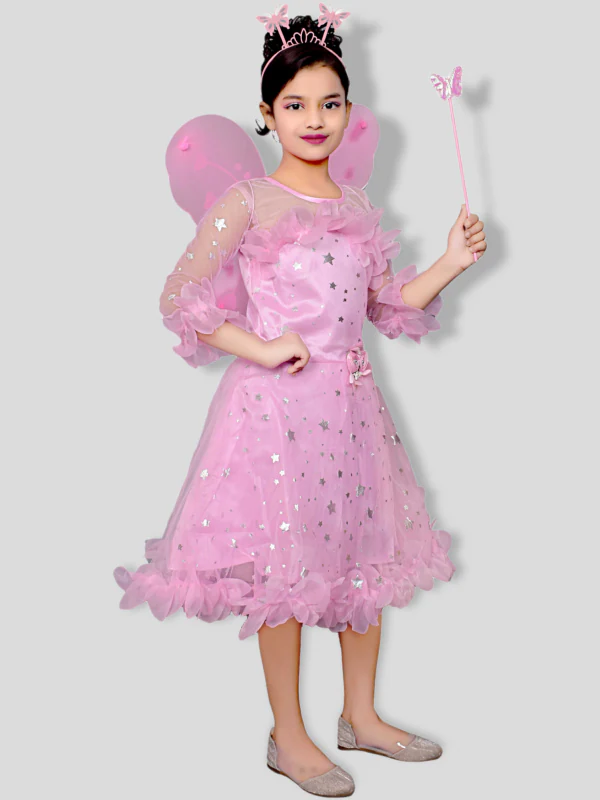 Vivek GIRL'S ANGEL PARI COSTUME DRESS - JioMart