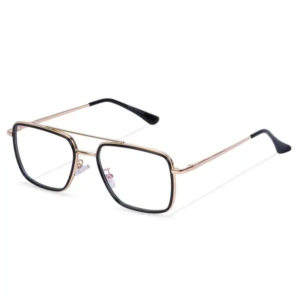 Freddy Golden Black Full Rim Rectangle Frame Suitable For Men and Women ...
