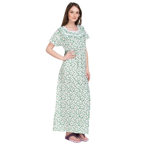 Redglo Women's Cotton Printed/Maxi/Night Wear/Stylish Nighty & Night ...