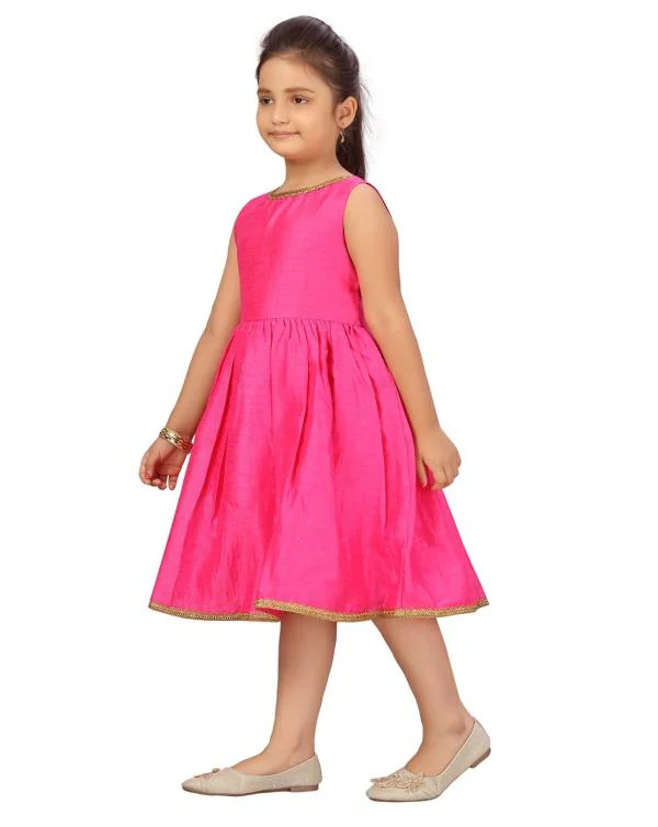 Aarika Girl's Rani Color Party Wear Middi - JioMart