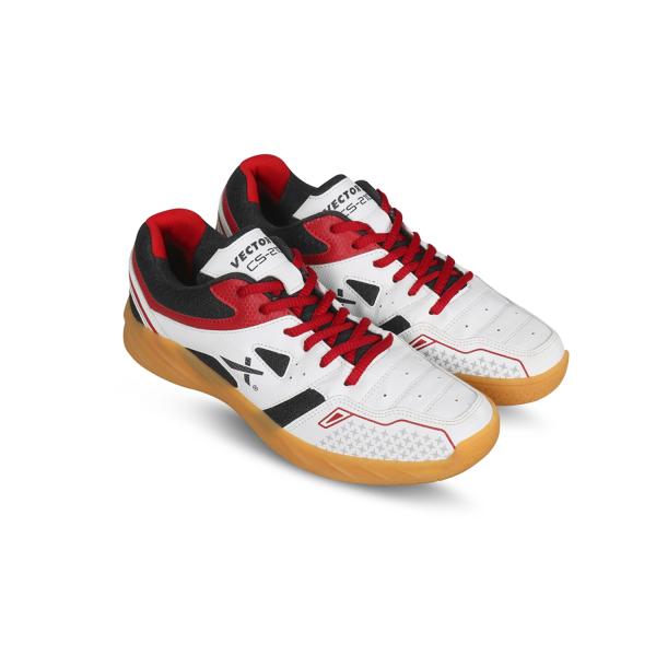 Vector X CS-2100 Court Shoes (White-Black) - JioMart