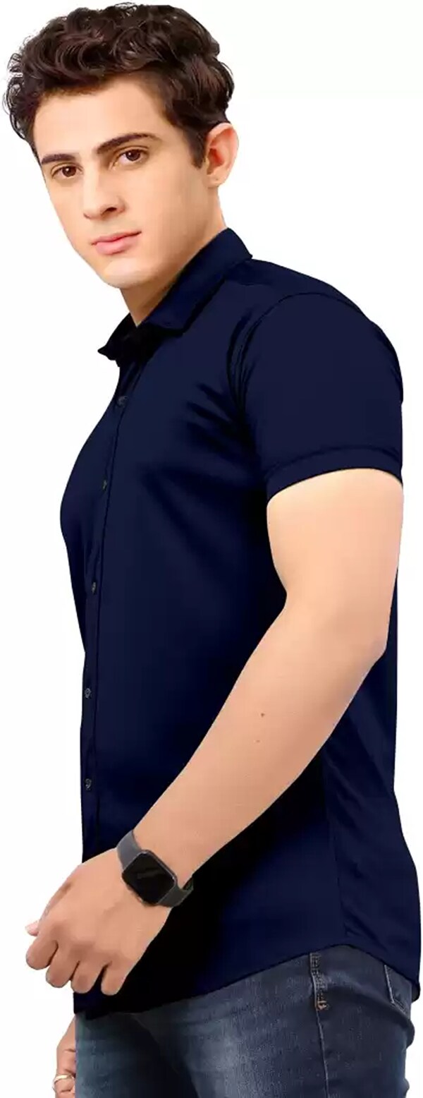 Kalix International lycra stretchable shirts for men|Half Sleeve - JioMart