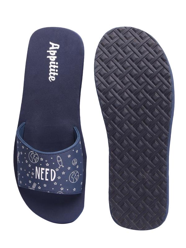Appitite Blue Comfortable EVA Sliders for Men - JioMart