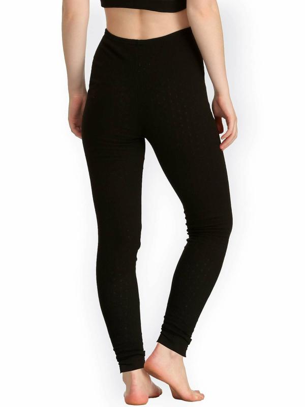 Kanvin Women Off White Skin & Black Pack of 3 Thermal Pant - JioMart