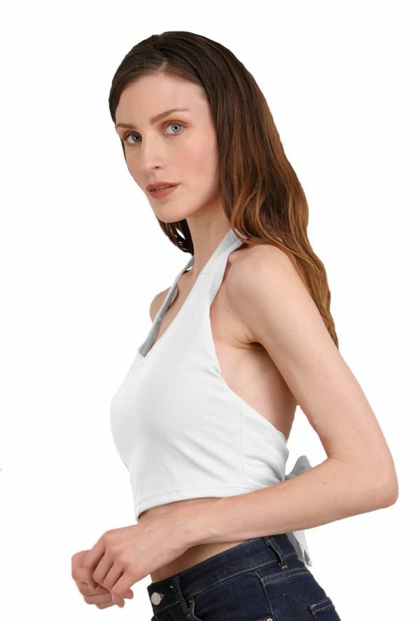THE BLAZZE B1381 Womens cotton Halter neck crop top - JioMart