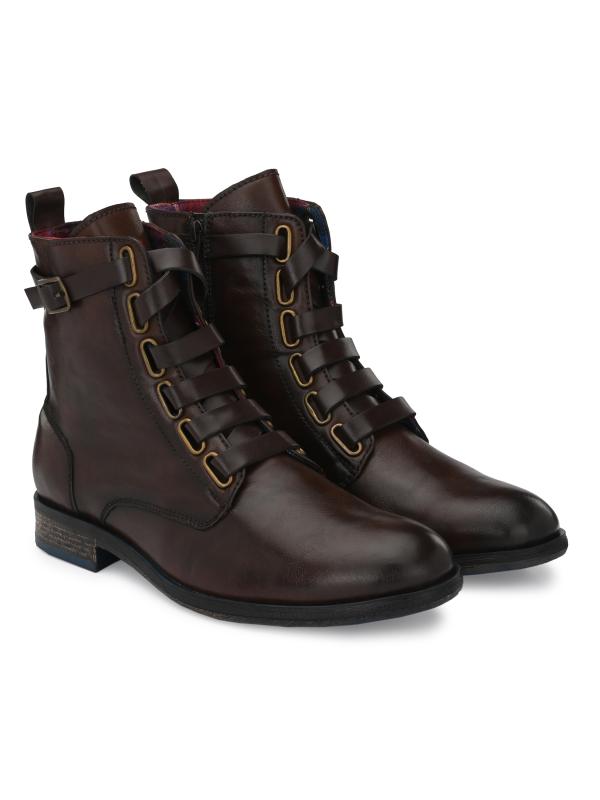 Delize Mens brown Party Boots - JioMart