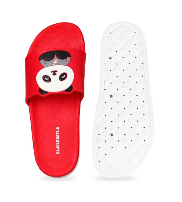 blackbeatle Panda Women Filp flop, Red - JioMart