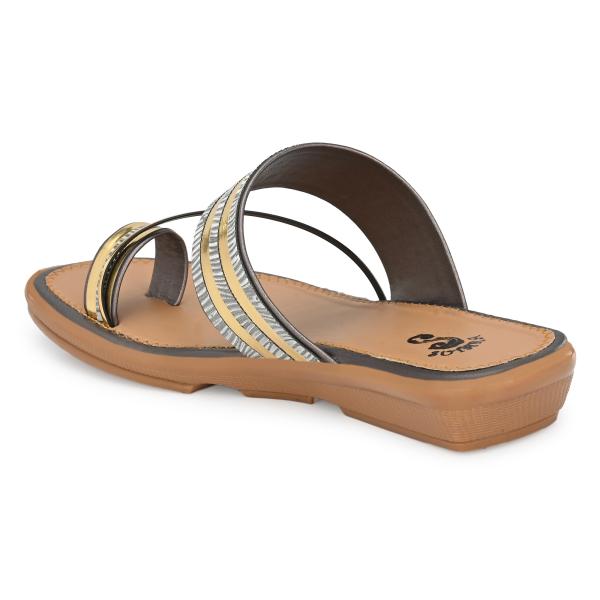 Sutara Women Silver Flats - JioMart