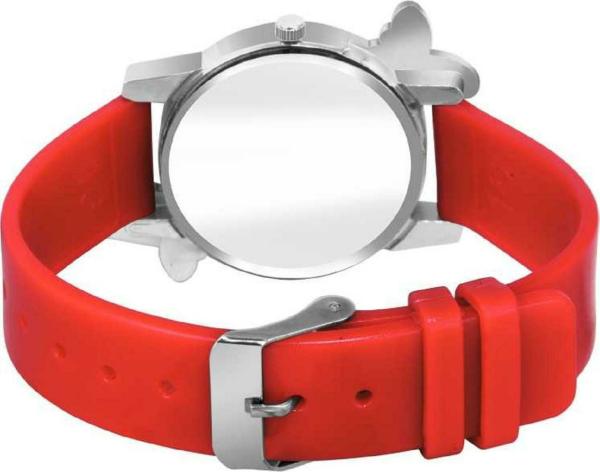 Rozti Analog White Dial Red Strap Watch for Women - JioMart