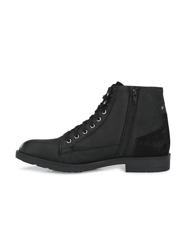 Delize Mens Black Derby Boots - JioMart