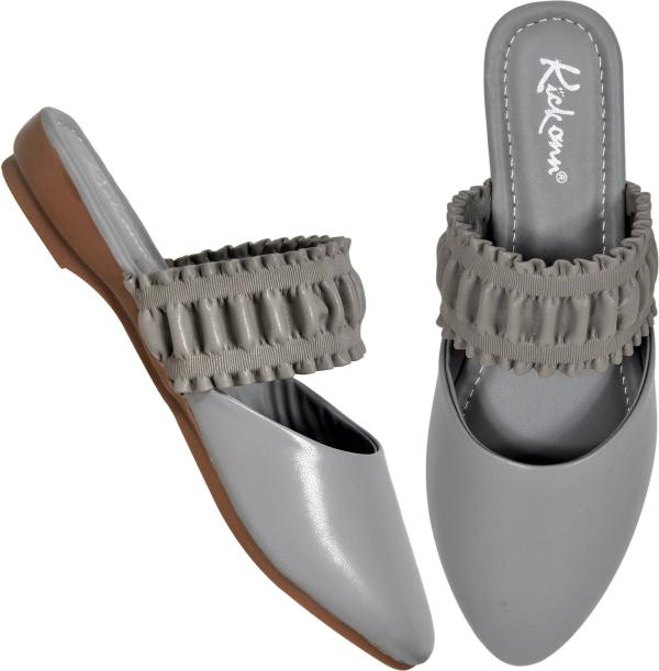 Kickonn Women Flats Sandal (Grey)size 4 - JioMart