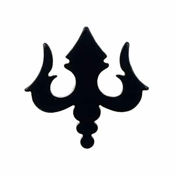 Zumrut Shiva Trishul Stud Earring Black (Men and Women) - JioMart