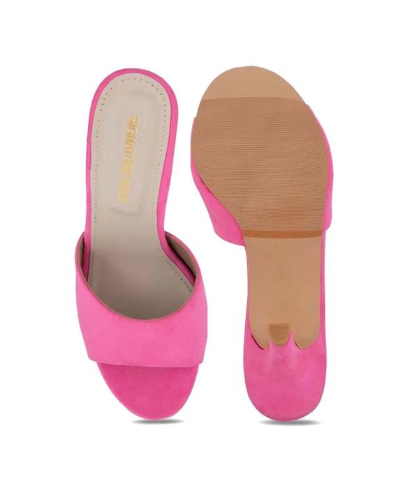 Signature Sole Neon Pink Casual Sandals - JioMart