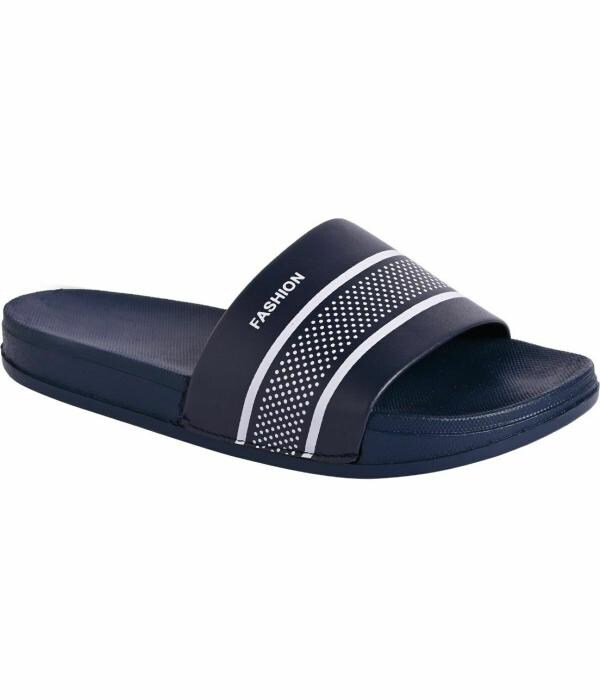 CLOSHO Navy & Blue Slides for Men - JioMart