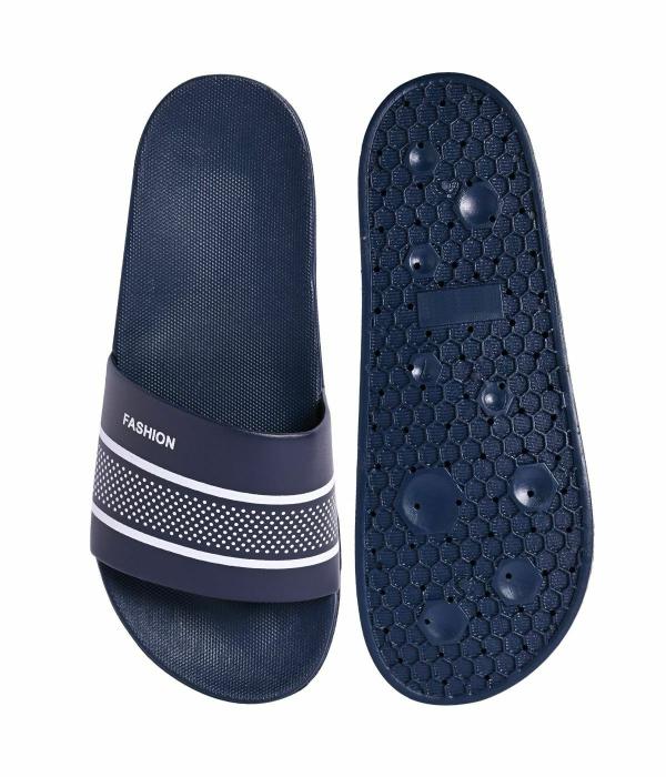 CLOSHO Navy & Blue Slides for Men - JioMart