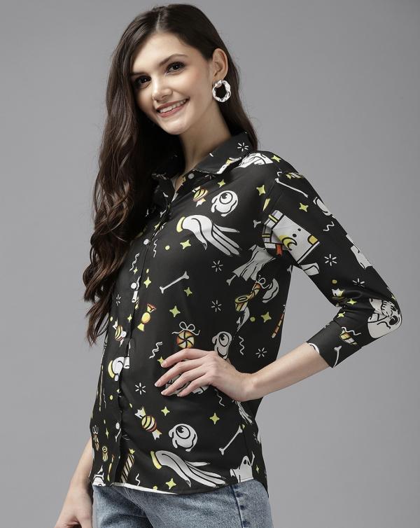 Aarika Womens Black Color Shirt - JioMart