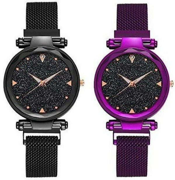 Watchstar Analog Multi-color Dial Multi-color Strap Watch For Couple ...