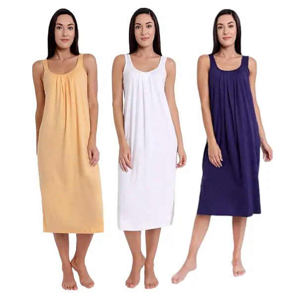 TWGE Cotton Full Length Camisole for Women - Long Inner wear Petticoat ...