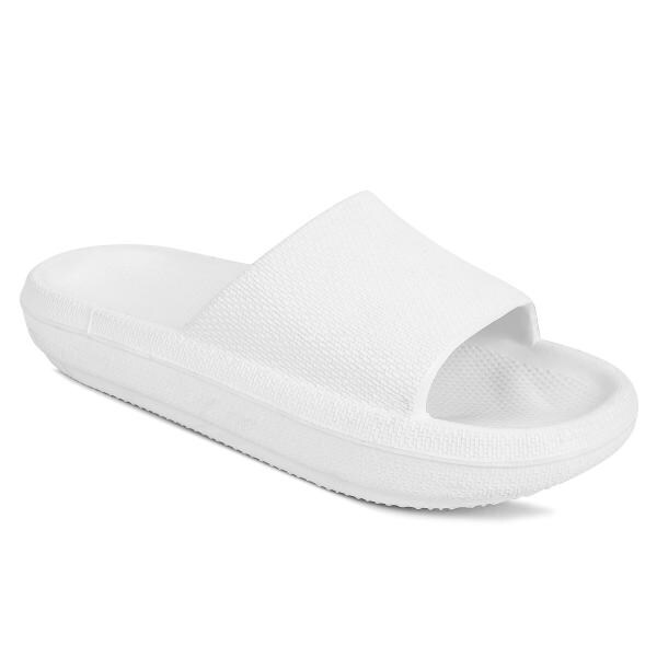Kraasa White Trendy Slides For Men - JioMart