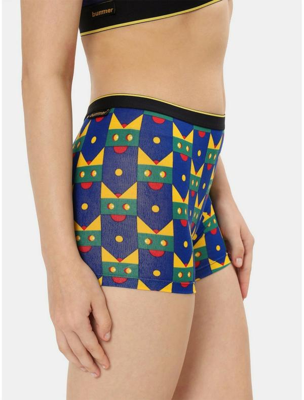 Bummer Women Multi Printed Modal Lazyluna Boy Shorts Brief For Women ...