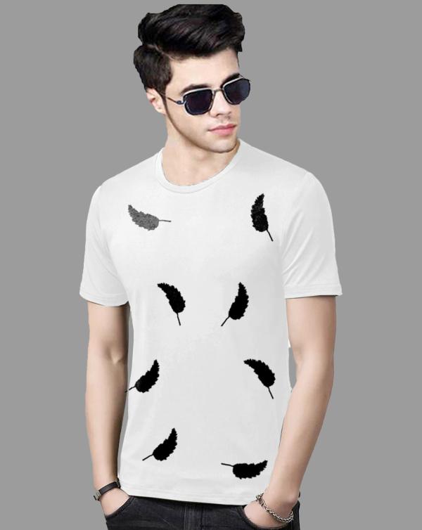 FastColors White Round Neck Half Sleeve Tshirt - JioMart