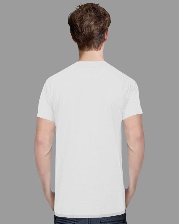 FastColors White Round Neck Half Sleeve Tshirt - JioMart