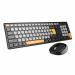 Buy Portronics Key7 Wireless Keyboard & Mouse Combo, Grey and Orange ...