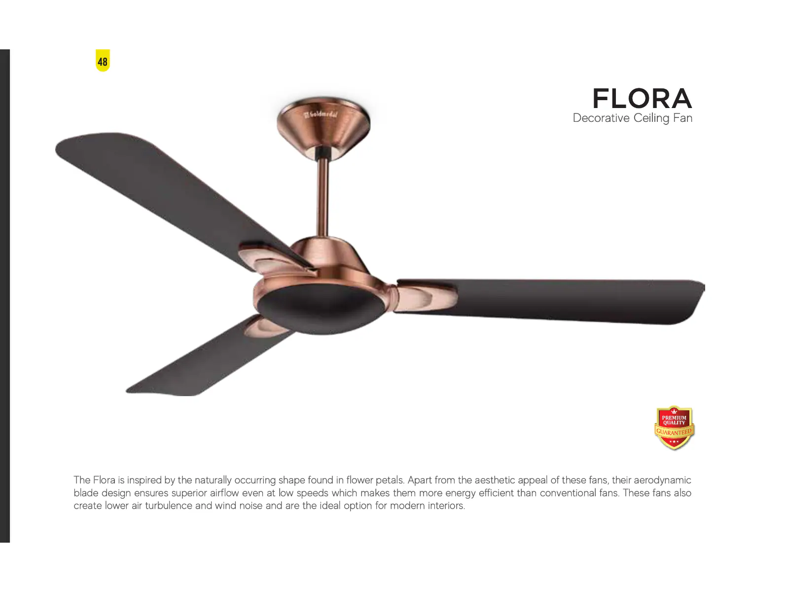 Wood 3 Blade Ceiling Fan | Shelly Lighting