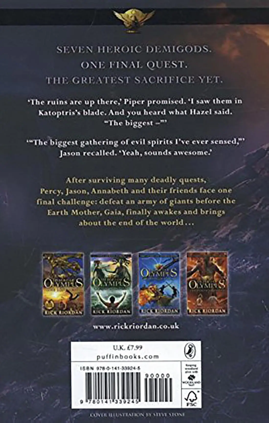 The Blood Of Olympus Rick Riordan